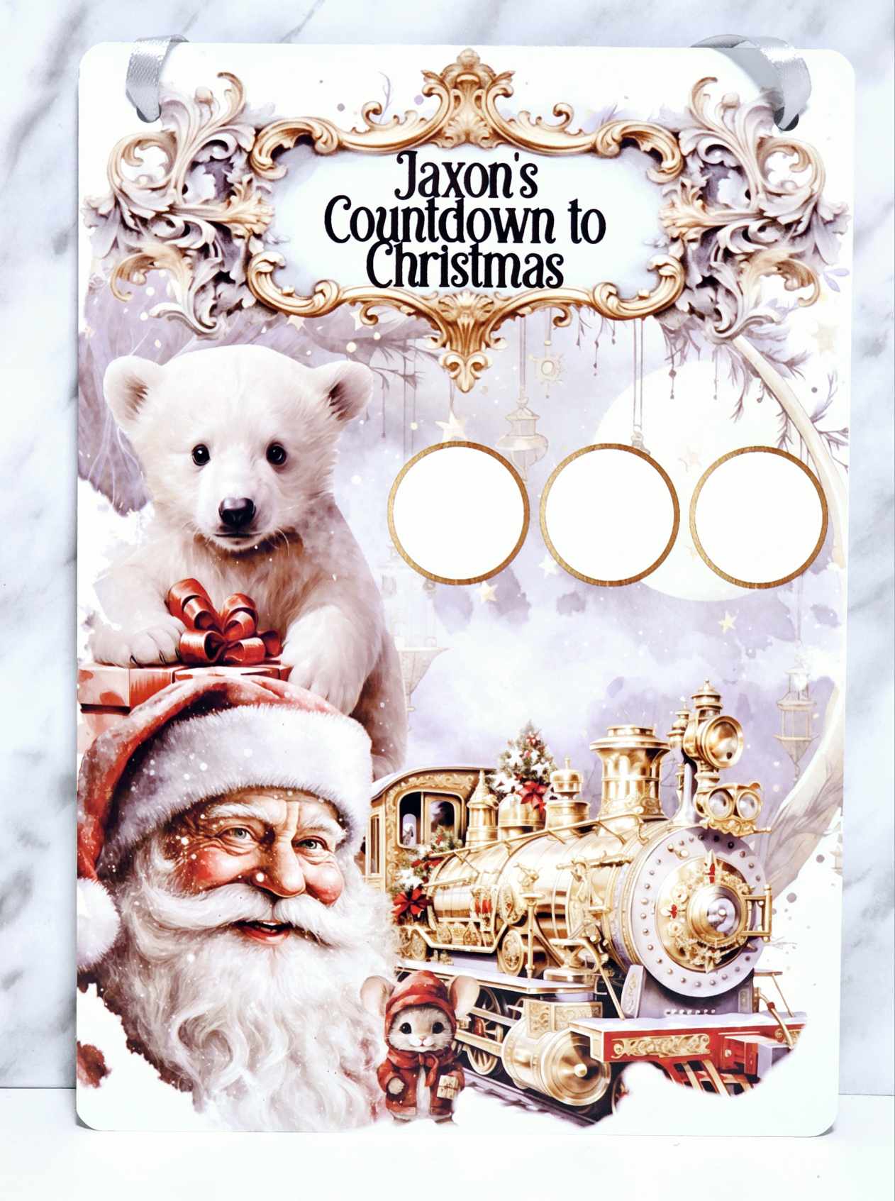 Personalised Christmas Countdown Board – Claudia's Creations